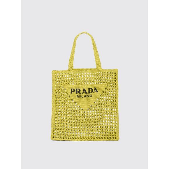 Prada | Bags | Prada Handbag Woman Yellow | Poshmark